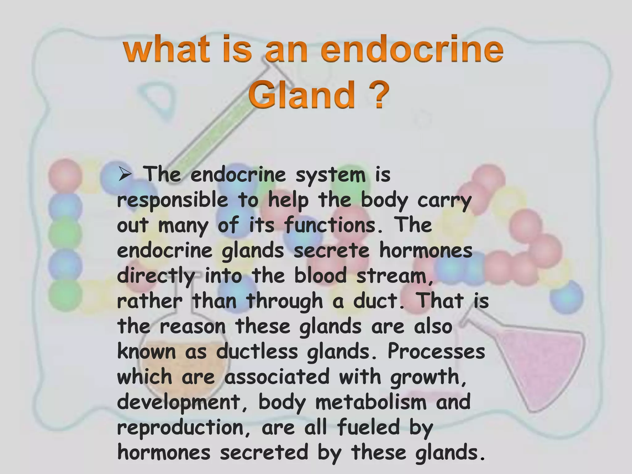 report on endocrine glands | PPTX