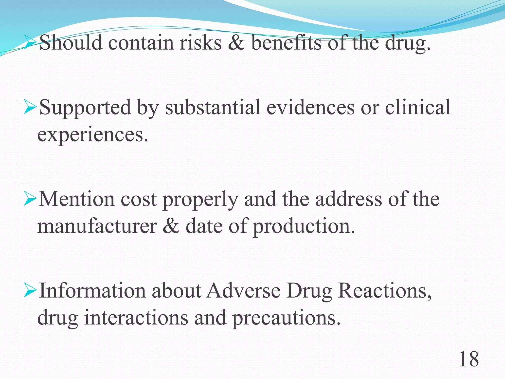 Drug Promotional Literature | PPTX