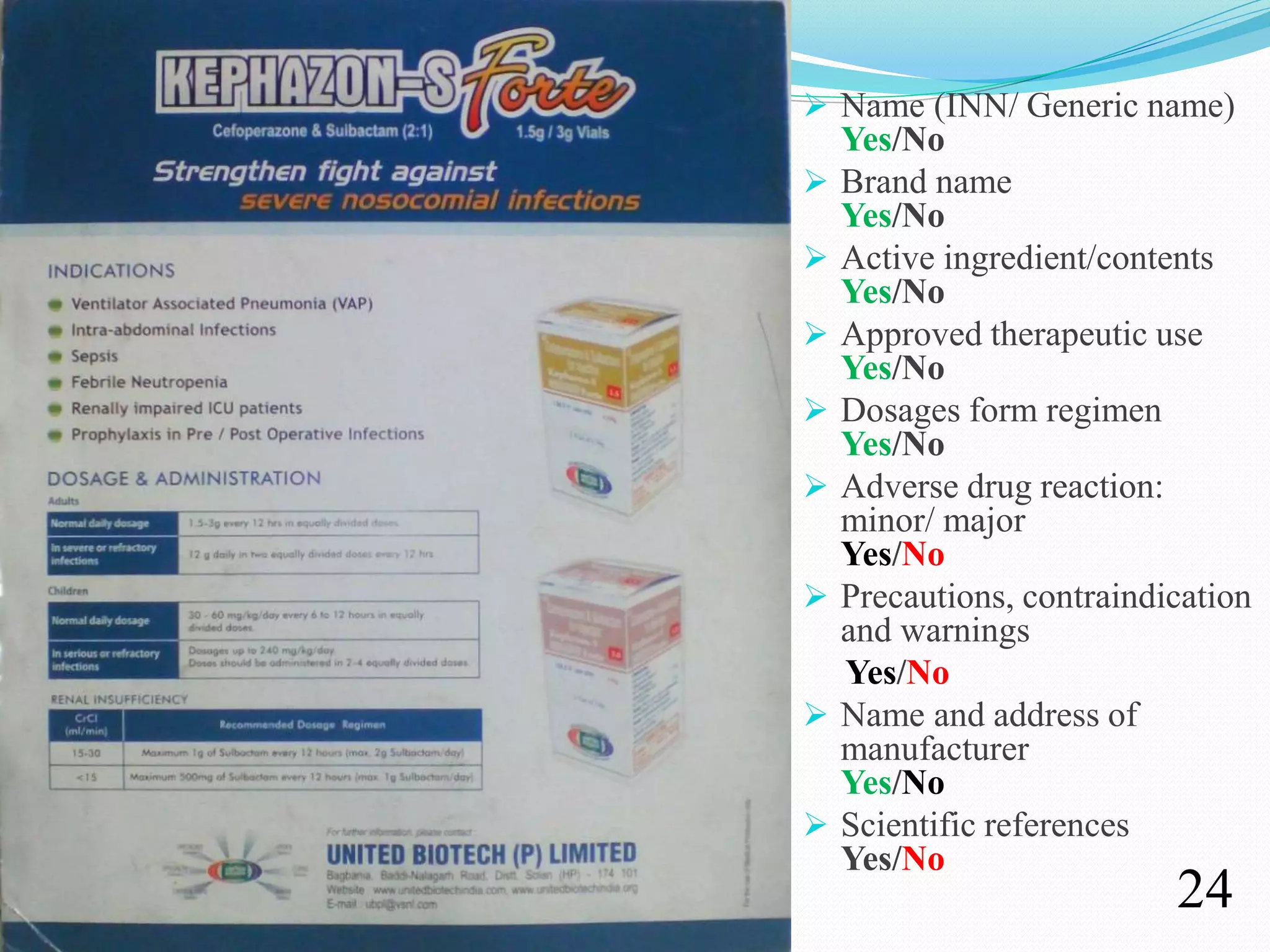 Drug Promotional Literature | PPTX