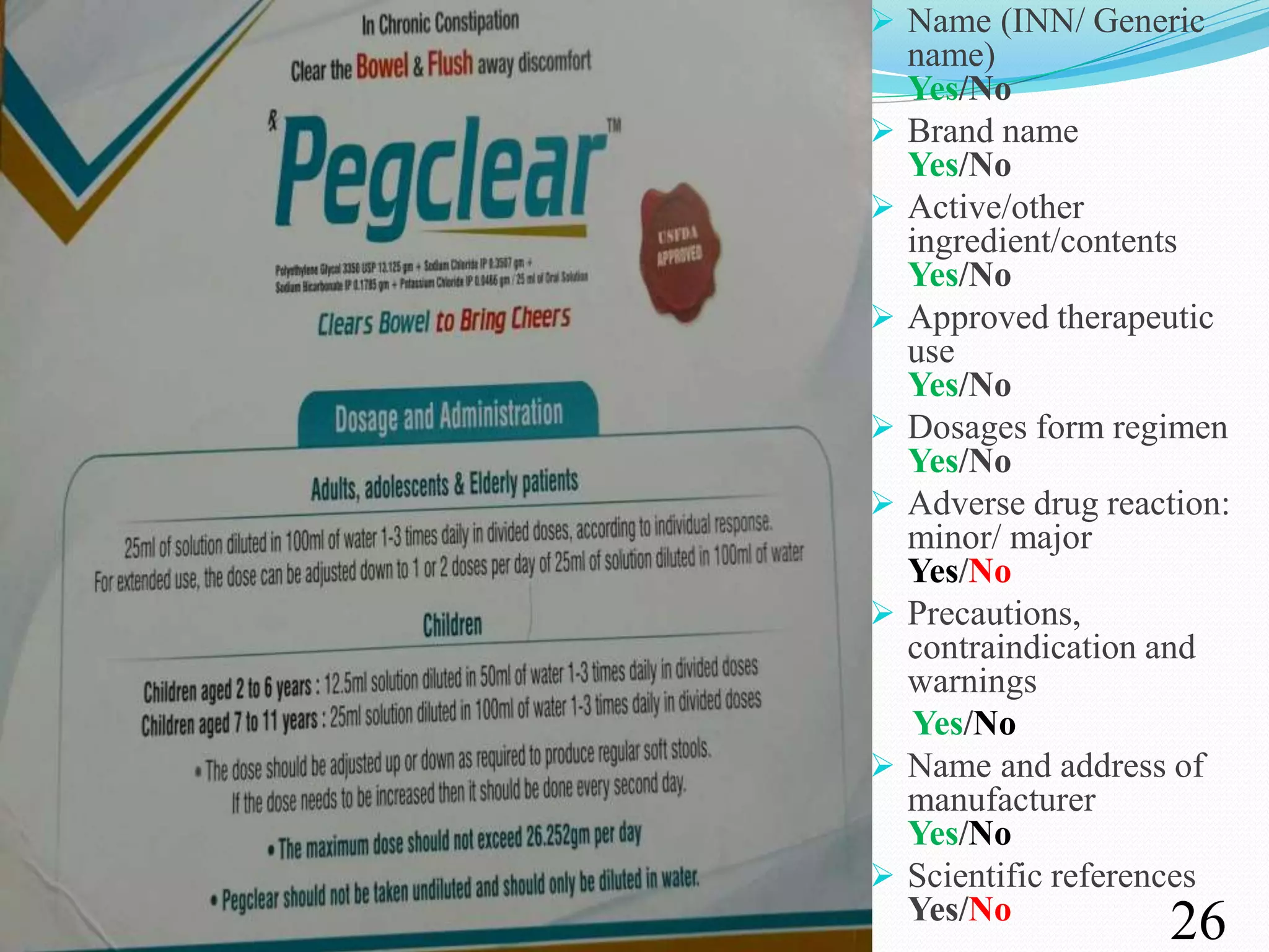 Drug Promotional Literature | PPTX