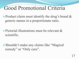 Drug Promotional Literature | PPTX