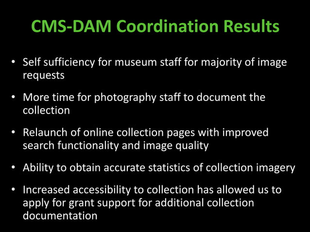 From Object to Access: Digitization at the Indianapolis Museum of Art | PPT