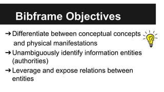 DPLA, Europeana, and BIBFRAME: The Future of Open Cultural Heritage | PPTX