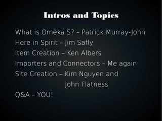 Omeka S Intro for DPLA fest | PPT