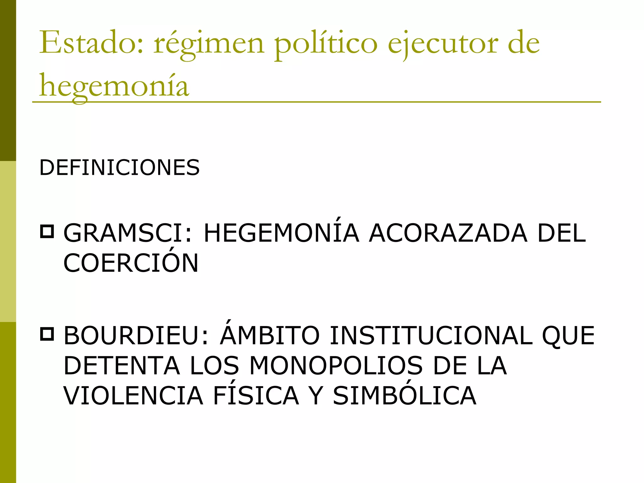 Hegemonía y alternativa | PPT