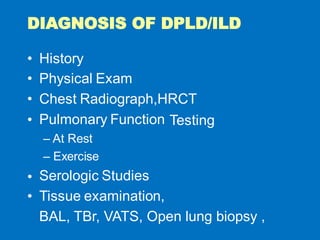 approach to interstitial lung disease | PPTX