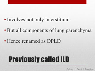 Diffuse Parenchymal Lung Disease : Radiological Approach | PPTX