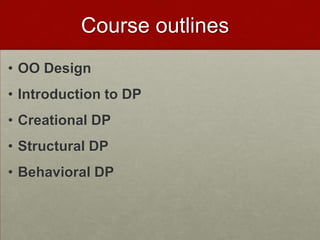Design Pattern lecture 1 | PPT
