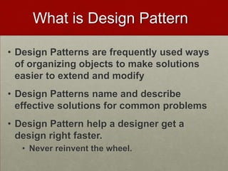 Design Pattern lecture 2 | PPTX