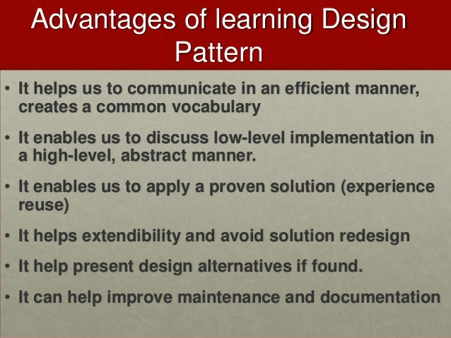 Design Pattern lecture 2