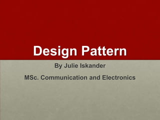 Design Pattern lecture 4 | PPT
