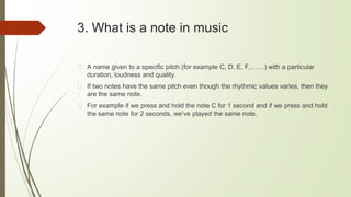 Introduction to music | PPTX