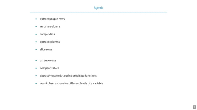 Explore Data using dplyr | PDF
