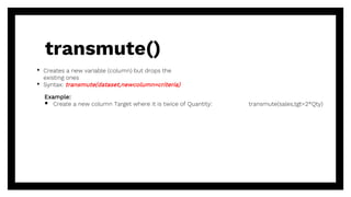 dplyr Package in R | PPTX