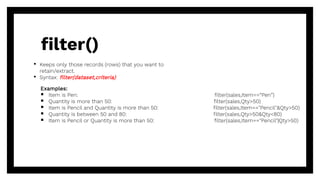 dplyr Package in R | PPTX