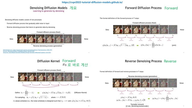 CVPR 2022 Tutorial에 대한 쉽고 상세한 Diffusion Probabilistic Model | PPT