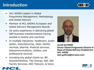 Alan from HCL on Managing Business Changes at PM Conference India 2009 ...