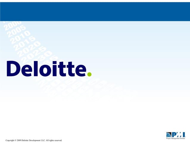 Deloitte Hari Kumar @ PM Conference India 2009 | PPT