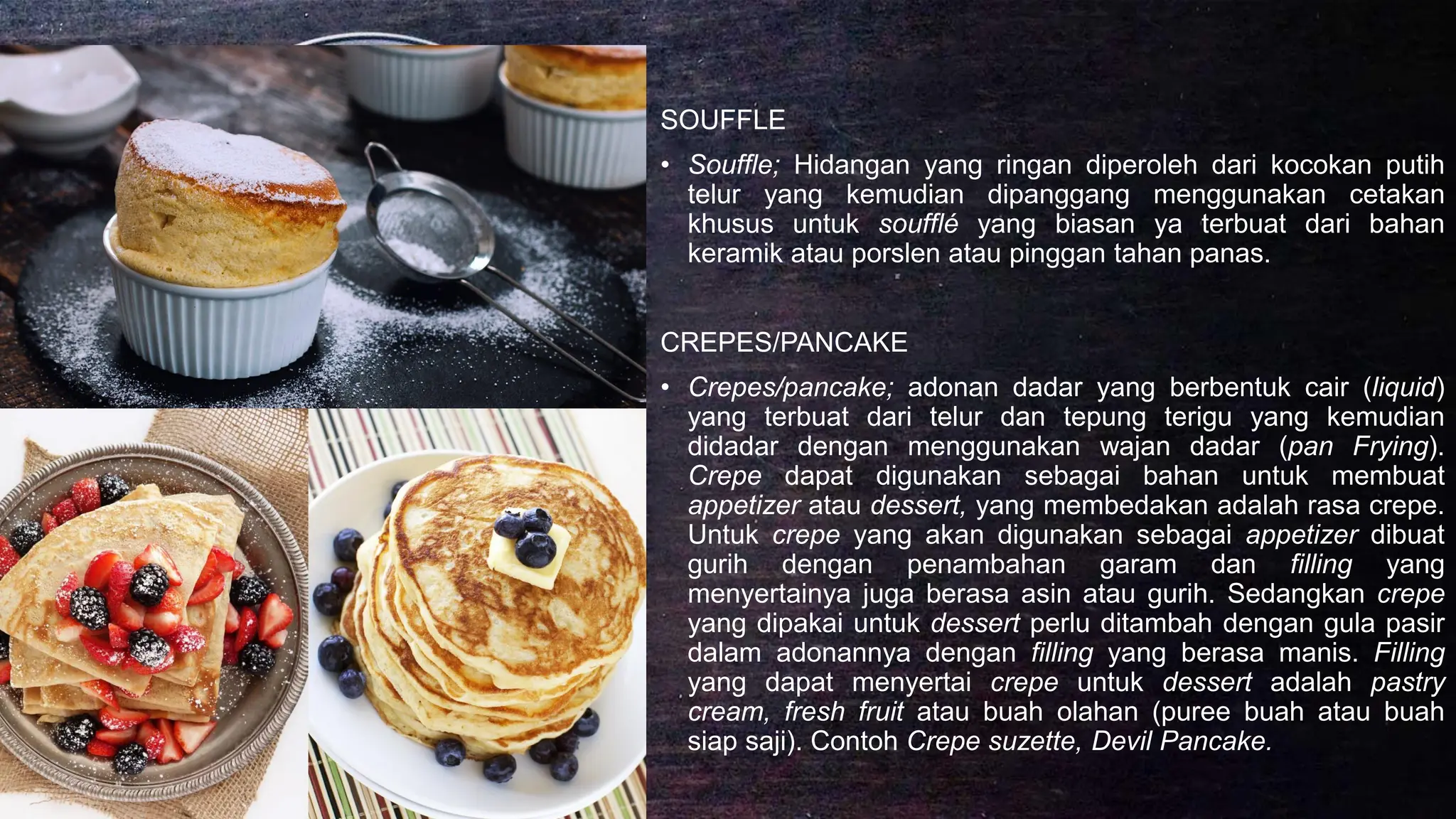 Pengolahan Makanan Kontinental - Dessert | PPT