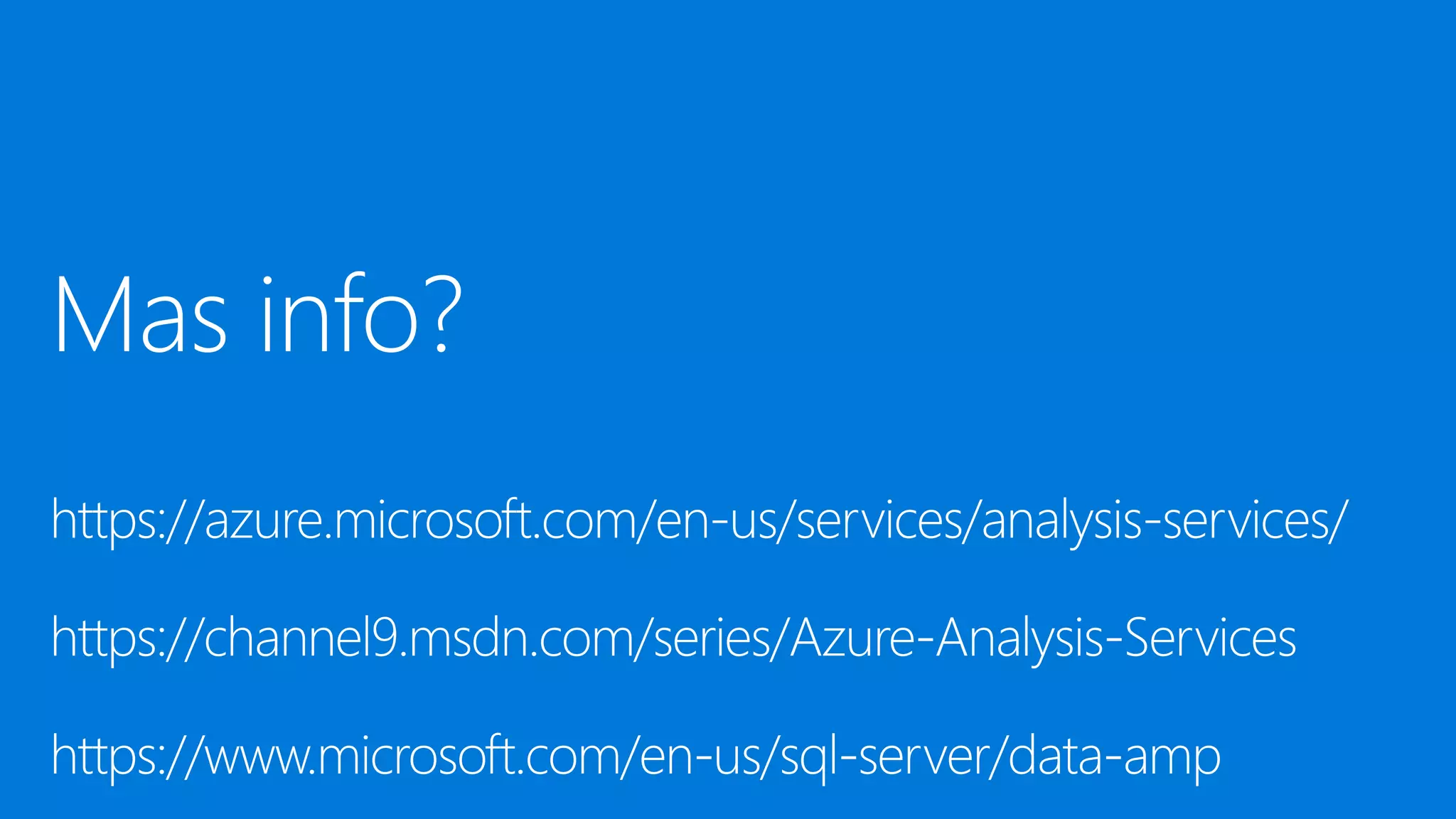 Azure Analysis Services | PPTX