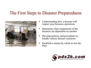 Disaster Preparedness Planning | PPT | Information and Network Security ...