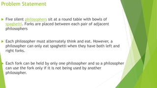 Dining Philosopher Problem | PPTX