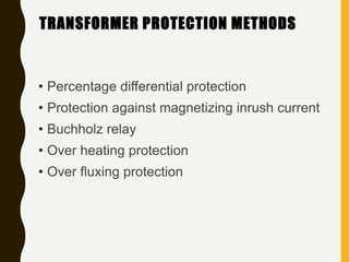 transformer protection | PPT