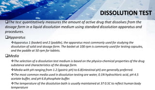 DRUG PRODUCT PERFORMANCE, IN VITRO | PPTX