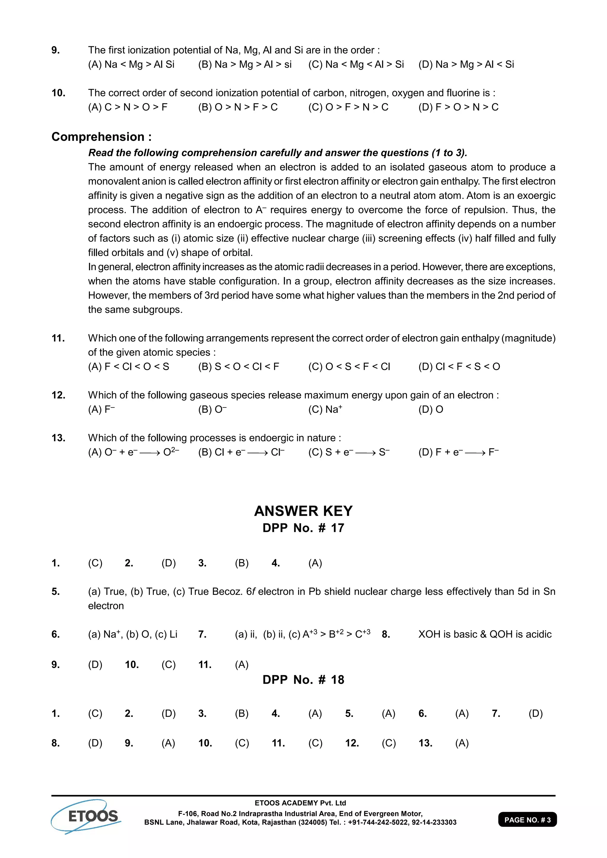 Dpp 01 periodic_table_jh_sir-3576 | PDF