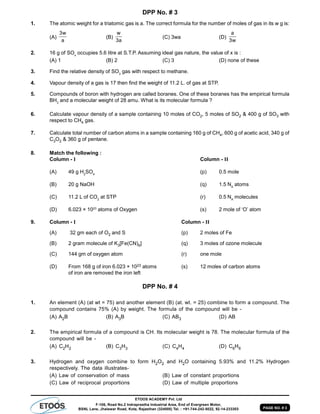 Dpp 02 mole_concept_jh_sir-3572 | PDF