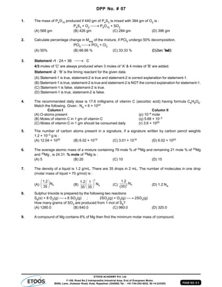 Dpp 02 mole_concept_jh_sir-3572 | PDF