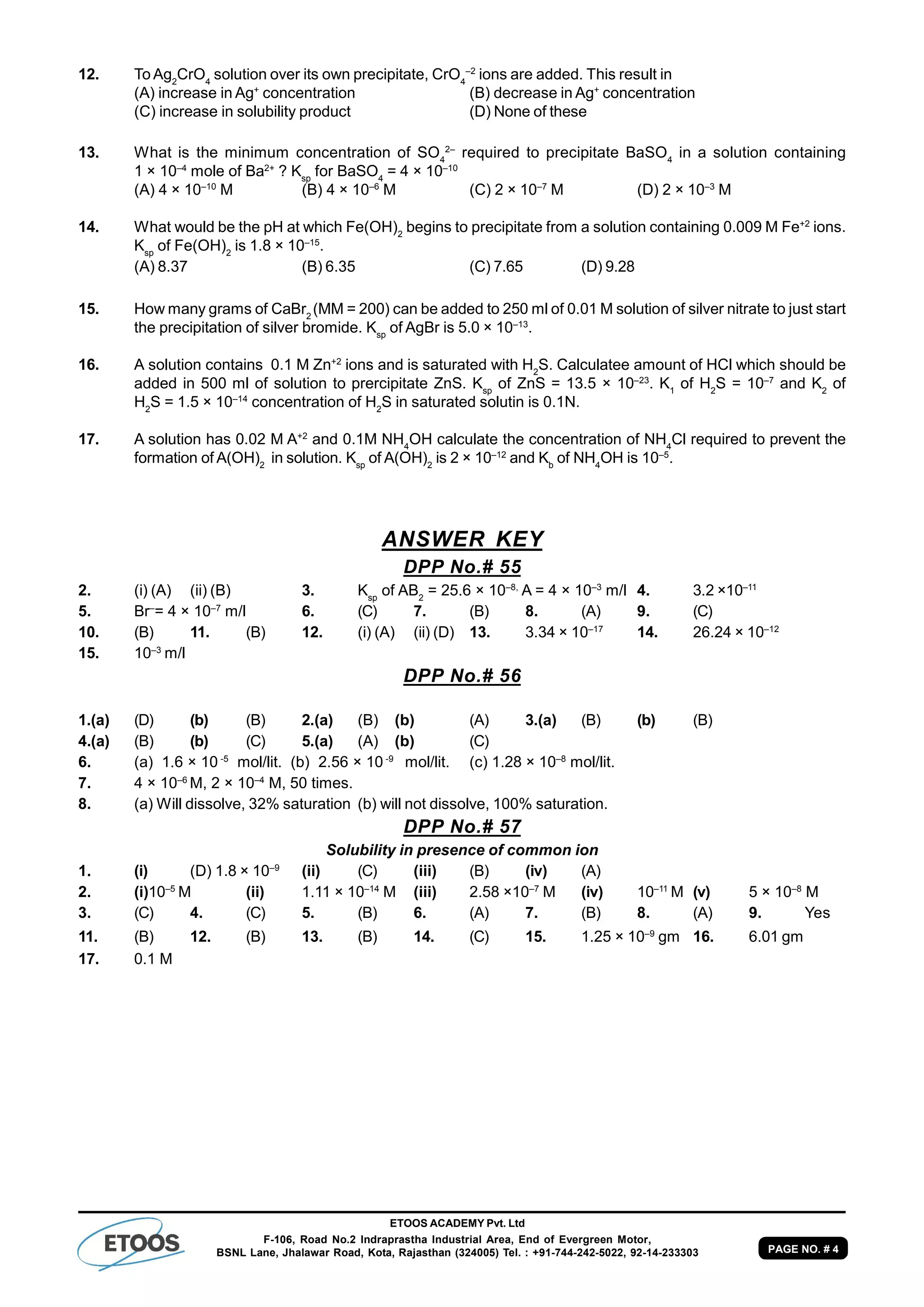 Dpp 04 ionic_equilibrium_jh_sir-4172 | PDF