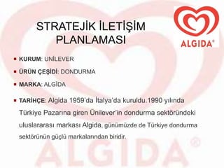Algida halkla ilişkiler kampanyası | PPTX