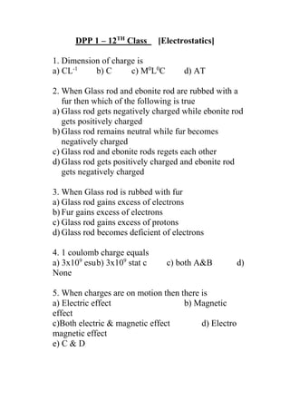Dpp 1.doc 12th class | PDF