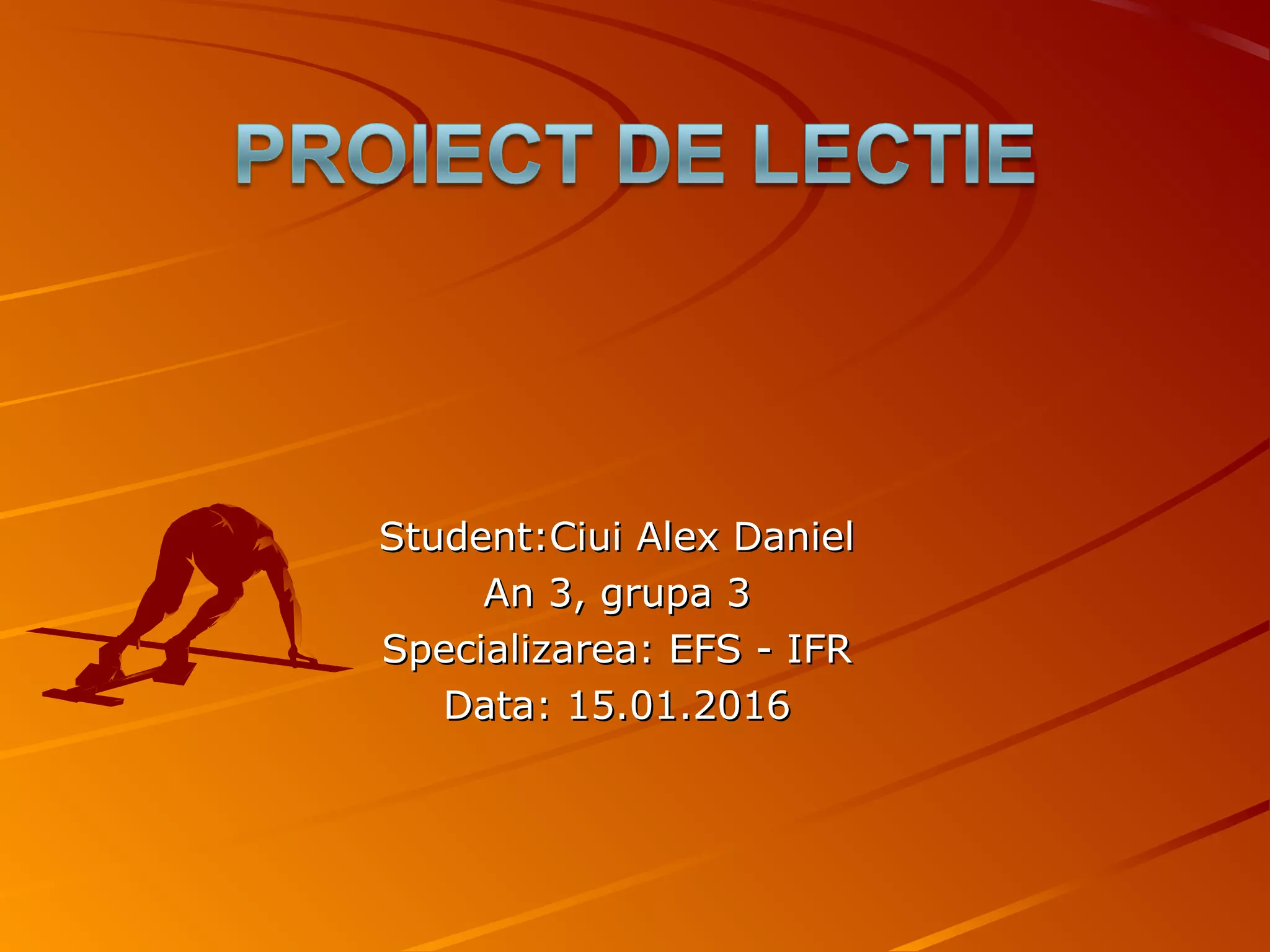 Proiect didactic | PPT