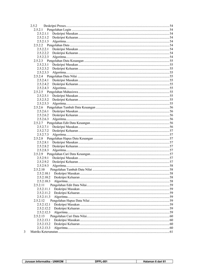 DESKRIPSI PERANCANGAN PERANGKAT LUNAK Sistem Akademik Kartu Hasil Studi | PDF