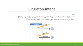 بررسی الگو‌های طراحی Singleton و Chain of Responsibility | PPT