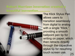 retractable pen structure | PPTX