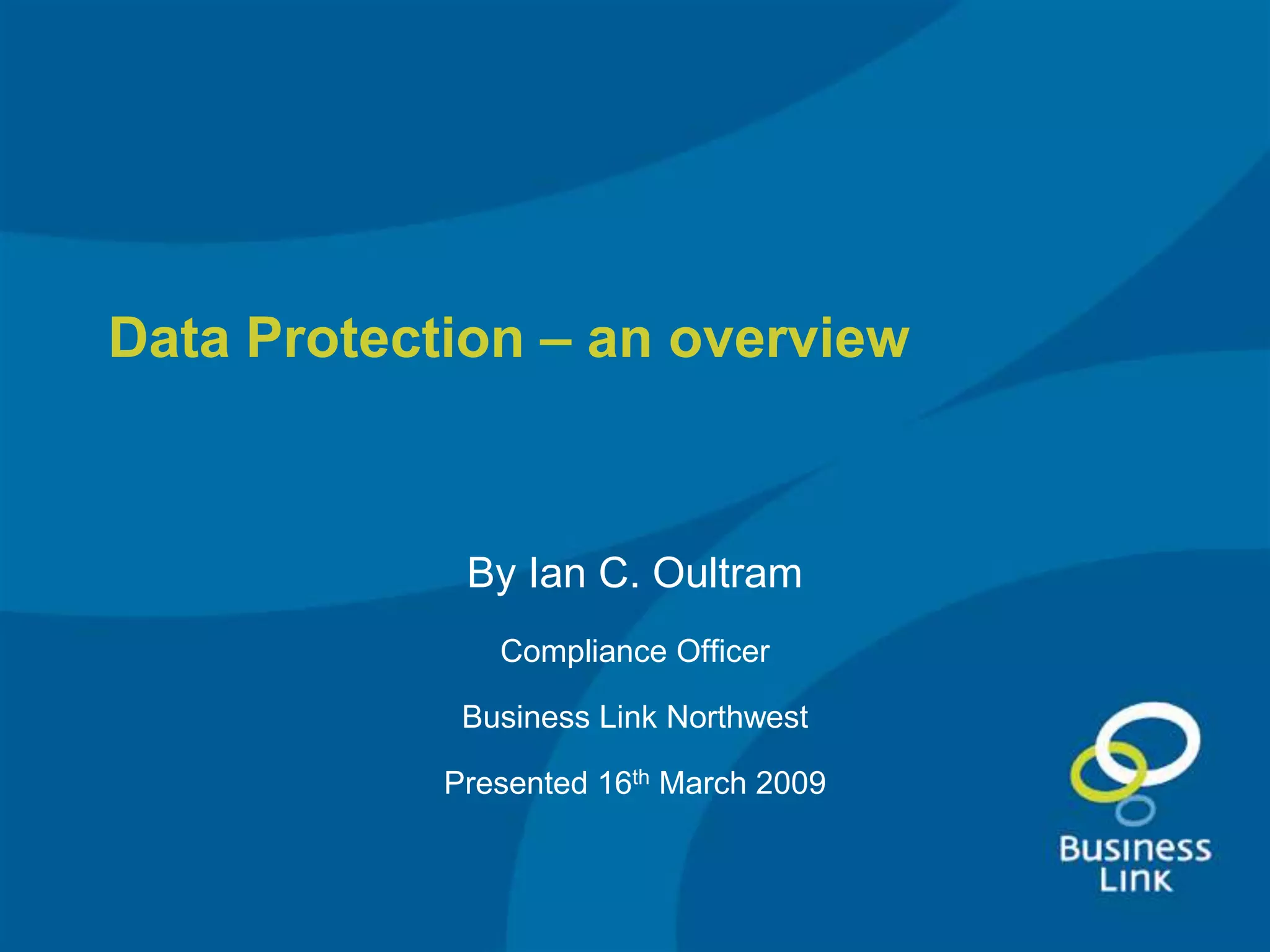 Data Protection Act presentation | PPSX