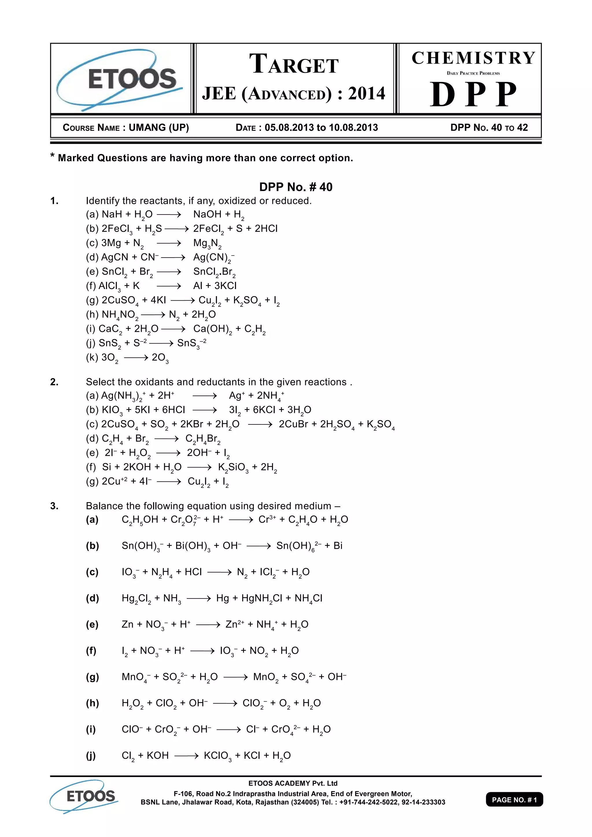 Dpp volumetric analysis_jh_sir-3593 | PDF | Chemistry | Science