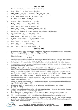 Dpp volumetric analysis_jh_sir-3593 | PDF | Chemistry | Science