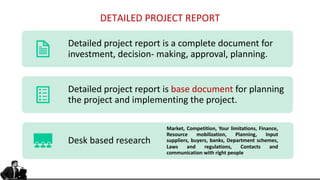 Detailed Project Report: Do it yourself | PPT