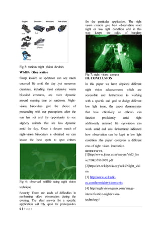 NIGHT VISION TECHNLOGY | PDF