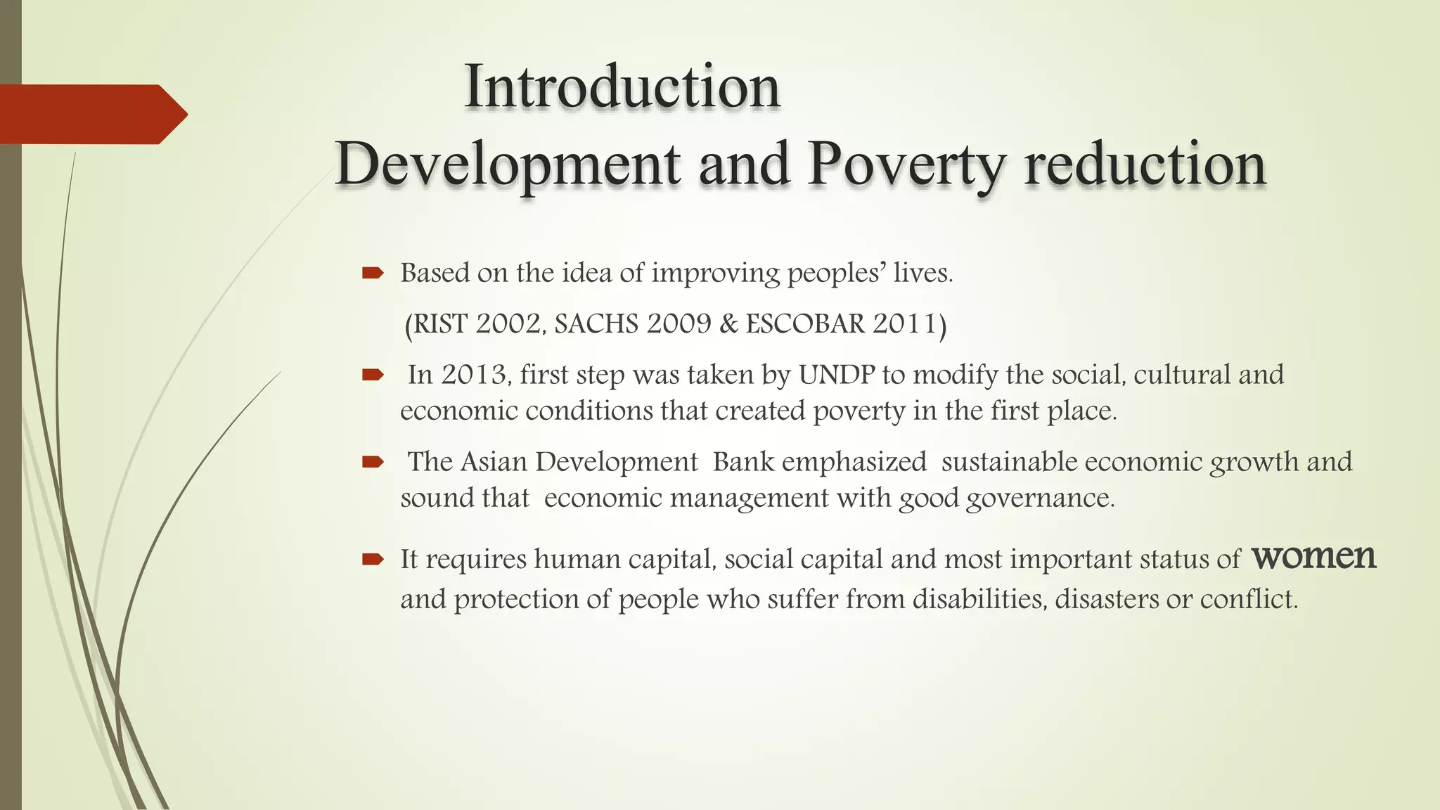 Development and poverty reduction | PPTX