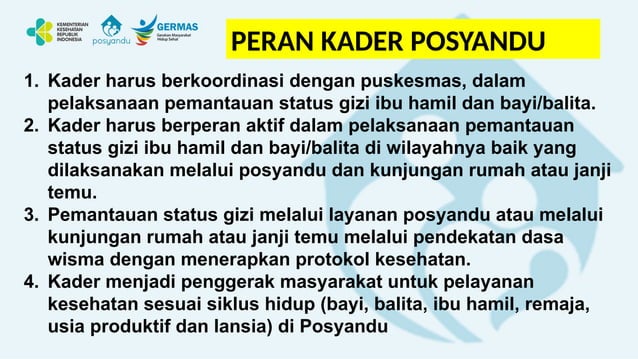 Peran Kader DALAM OPTIMASILISASI POSYANDU.pptx