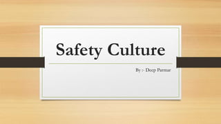 Safety Culture | PPTX