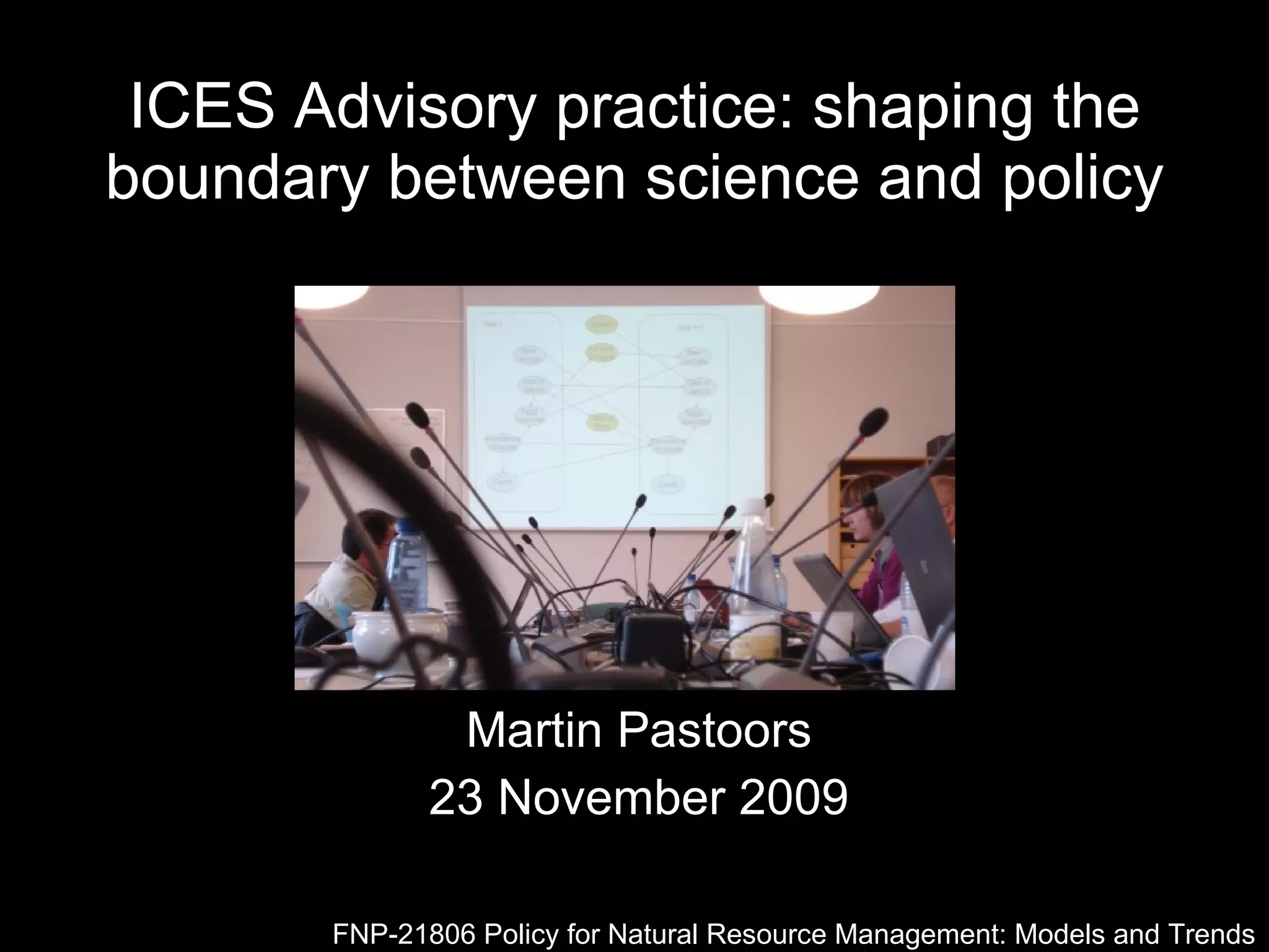 ICES Scientific and Advisory process | PPT