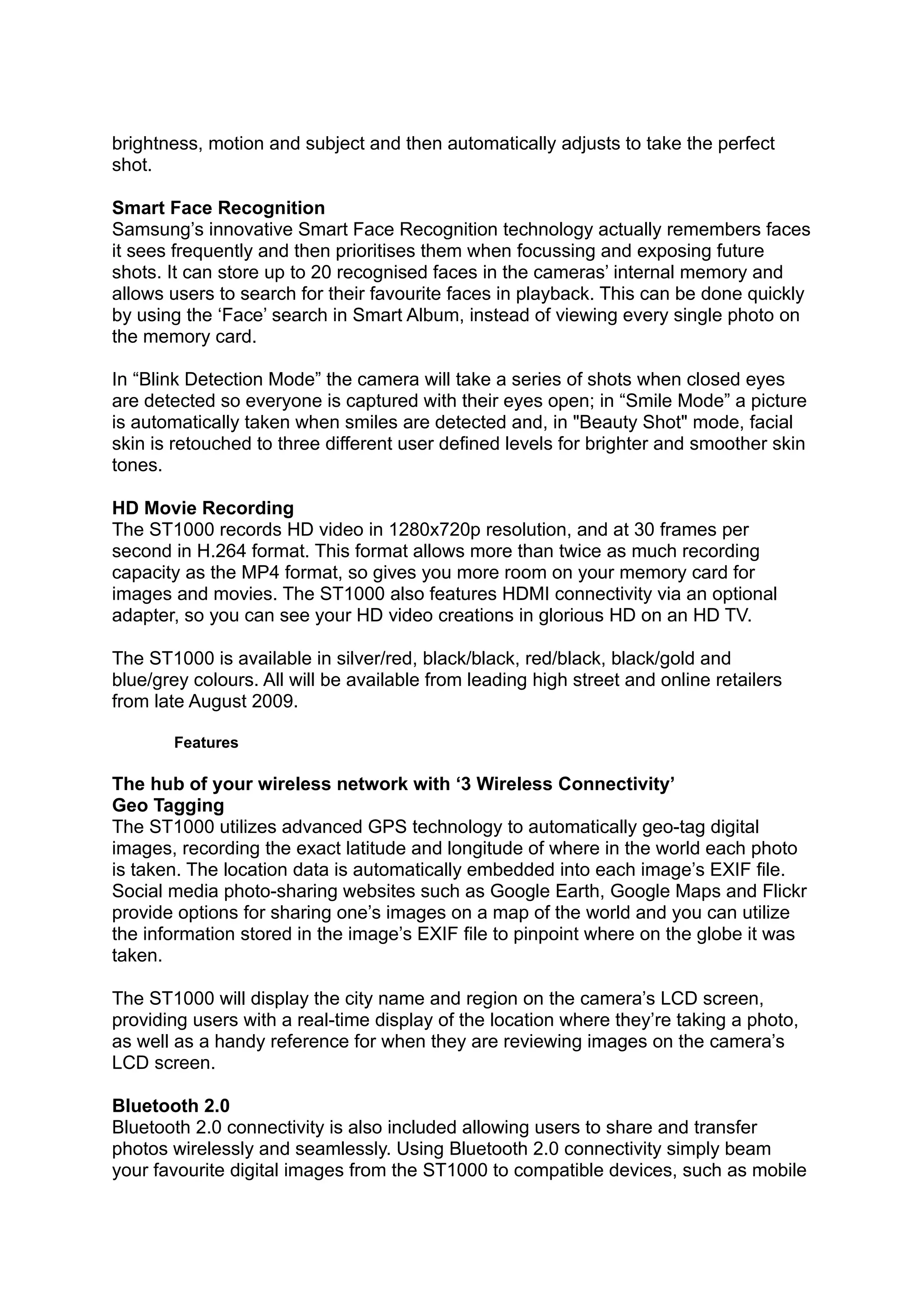 SAMSUNG DIGITAL IMAGING INTRODUCES THE WORLD FIRST MULTI-WIRELESS ...