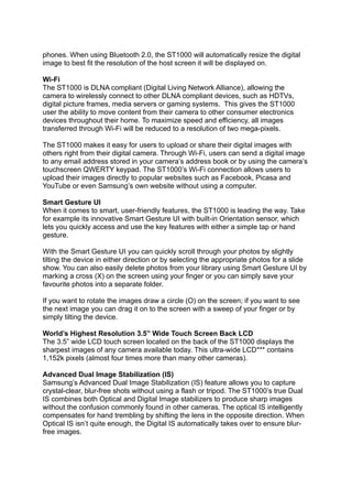 SAMSUNG DIGITAL IMAGING INTRODUCES THE WORLD FIRST MULTI-WIRELESS ...