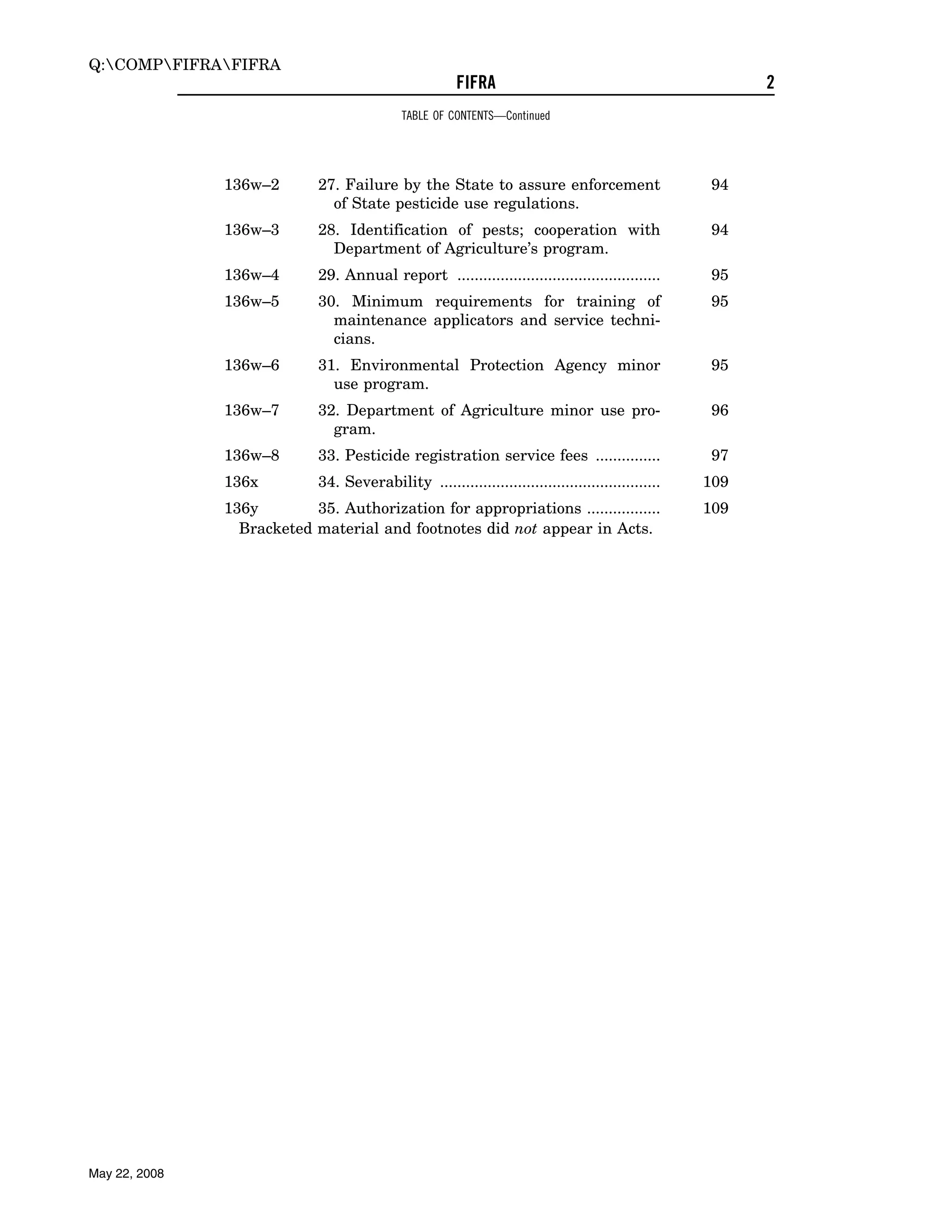 Federal Insecticide, Fungicide, and Rodenticide Act (FIFRA) | PDF
